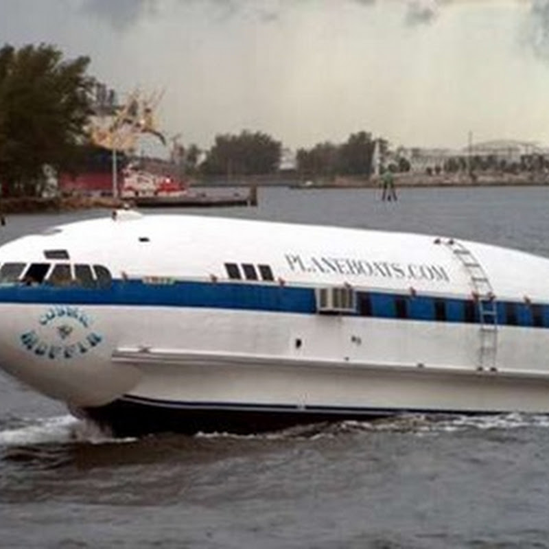 Cosmic Muffin, a boat that was once an airplane | Amusing Planet